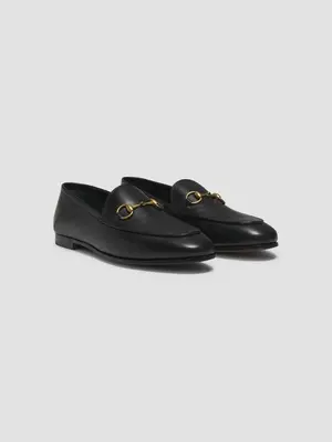 Gucci Brixton Leather Horsebit Loafers