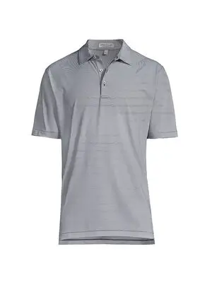 Peter Millar Jubilee Pinstripe Polo Black