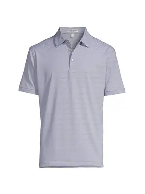 Peter Millar Jubilee Pinstripe Polo Iron