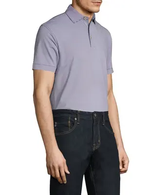 Peter Millar Jubilee Pinstripe Polo - Navy