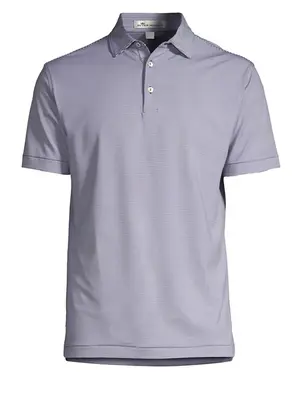 Peter Millar Jubilee Pinstripe Polo - Navy