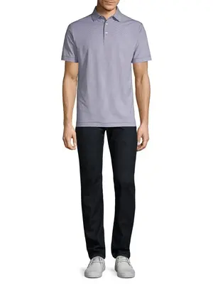 Peter Millar Jubilee Pinstripe Polo - Navy