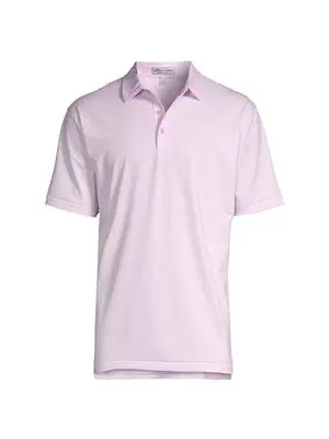 Peter Millar Jubilee Pinstripe Polo Palmer Pink