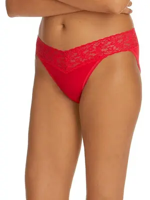 Hanky Panky Cotton V-kini Red
