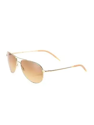 Oliver Spencer Benedict 16mm Aviator Sunglasses Grey