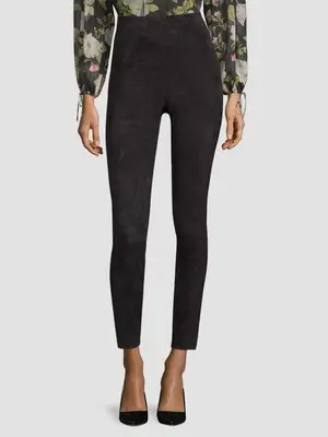 Alice + Olivia Maddox Suede Leggings