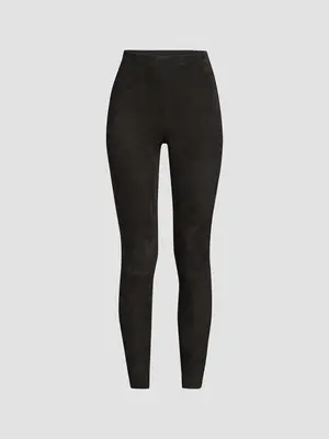 Alice + Olivia Maddox Suede Leggings
