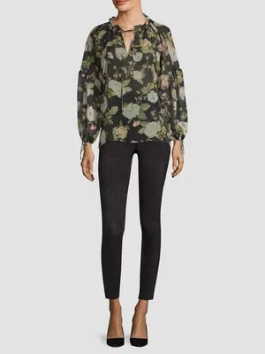 Alice + Olivia Maddox Suede Leggings