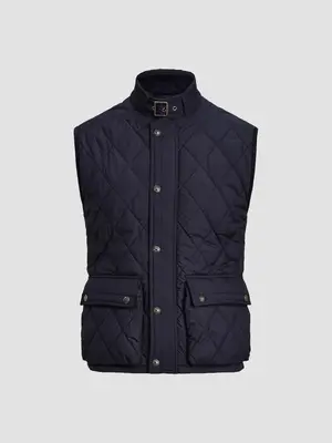 Ralph Lauren Purple Label Leyland Quilted Vest - Navy