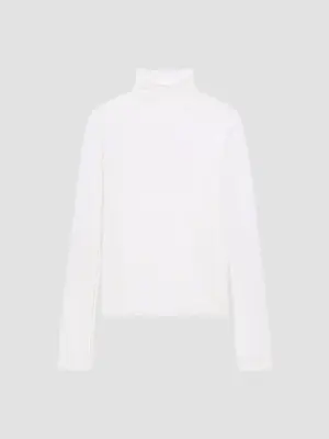 Theory Wool-blend Turtleneck Sweater - Ivory