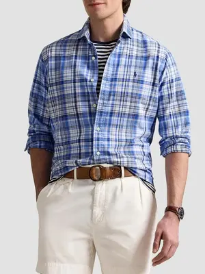 Polo Ralph Lauren Classic-fit Plaid Oxford Shirt - Blue Multi