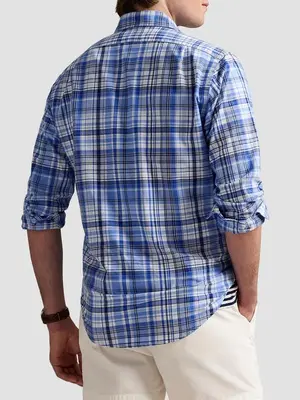 Polo Ralph Lauren Classic-fit Plaid Oxford Shirt - Blue Multi