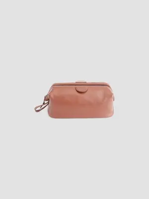 ROYCE NEW YORK Classic Toiletry Bag - Tan