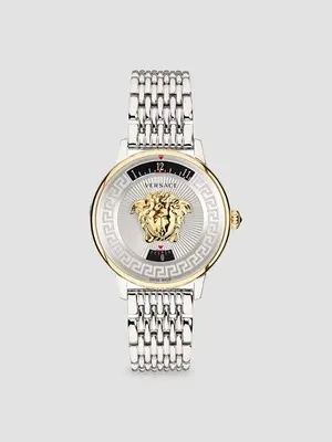 Versace Medusa Icon Stainless Steel Bracelet Watch - Silver