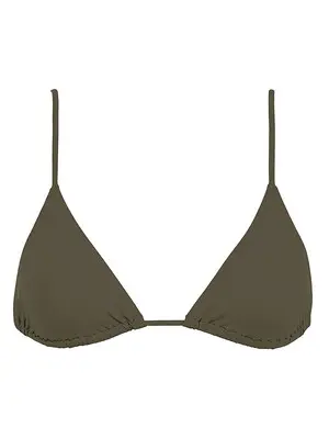 ERES Mouna Triangle Bikini Top Olive Noir
