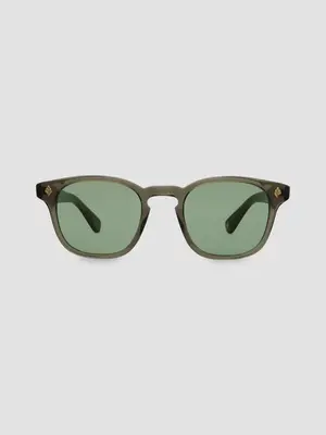 Garrett Leight Ace Sun 47mm Square Sunglasses - Black