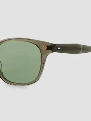 Garrett Leight Ace Sun 47mm Square Sunglasses - Black