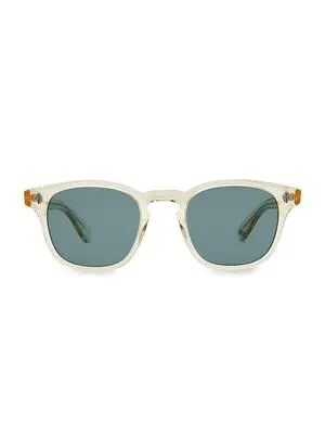 Garrett Leight Ace Sun 47mm Square Sunglasses Pure Glass