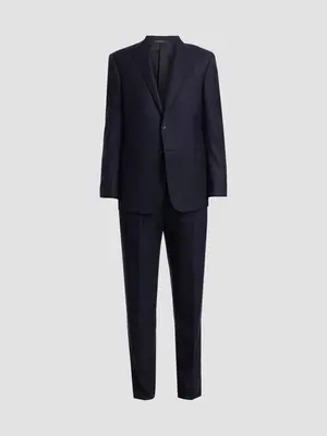 Giorgio Armani Single-breasted Wool Suit - Navy