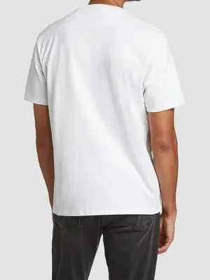 FRAME Short-sleeve Cotton T-shirt - White