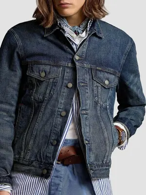 Polo Ralph Lauren Faded Denim Trucker Jacket - Blue