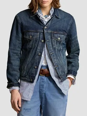 Polo Ralph Lauren Faded Denim Trucker Jacket - Blue