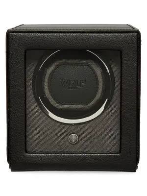 Wolf Cub Watch Winder With Cover - Black