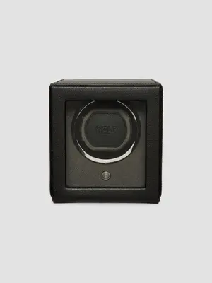 Wolf Cub Watch Winder With Cover - Black