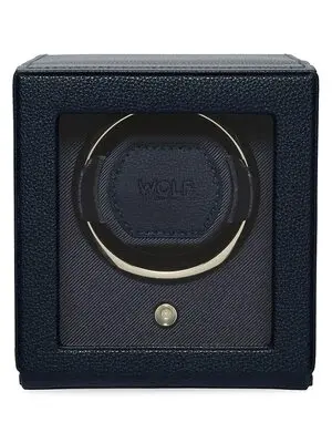 Wolf Cub Watch Winder With Cover - Blue
