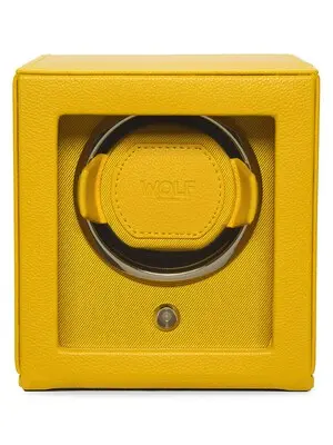 Wolf Cub Watch Winder With Cover Yellow