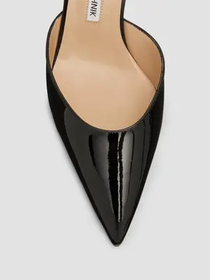 Manolo Blahnik Carolyne 50 Patent Leather Slingback Pumps