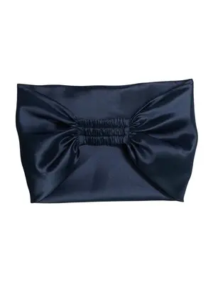 Amsale Mikado Shoulder Wrap Navy