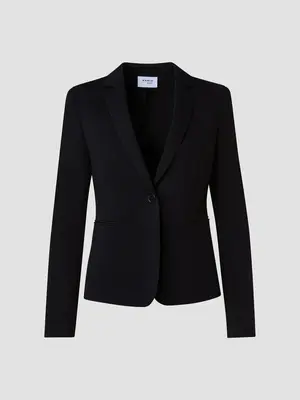 Akris Elets Jersey One-button Blazer