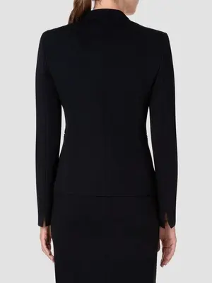 Akris Elets Jersey One-button Blazer