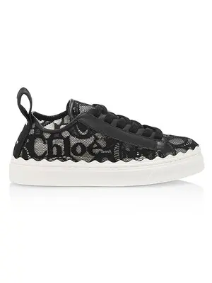Chloé Lauren Lace Low-top Sneakers Black