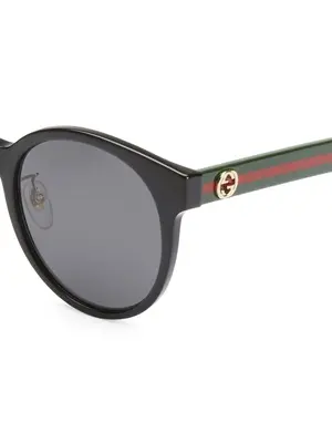 Gucci 55mm Round Sunglasses