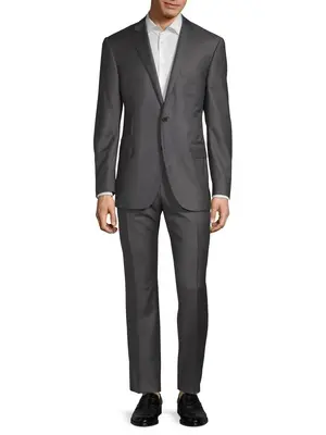 Corneliani Classic Wool Suit - Dark Grey