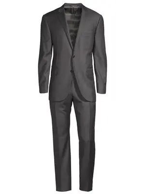 Corneliani Classic Wool Suit - Dark Grey