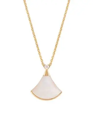 BVLGARI Divas' Dream 18k Mother-of-pearl & Diamond Pendant Necklace - Rose Gold