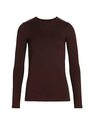 Majestic Filatures Soft Touch Long-sleeve Top Aubergine