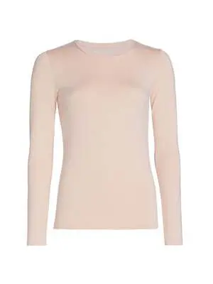 Majestic Filatures Soft Touch Long-sleeve Top Chamallow