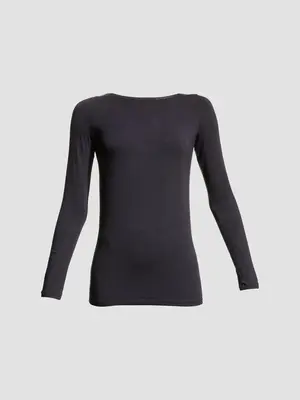Majestic Filatures Soft Touch Long-sleeve Top - Navy