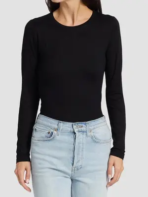 Majestic Filatures Soft Touch Long-sleeve Top - Noir
