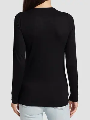 Majestic Filatures Soft Touch Long-sleeve Top - Noir