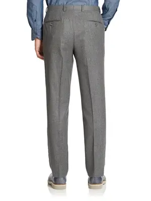 SAKS FIFTH AVENUE Collection Wool Flat-front Pants