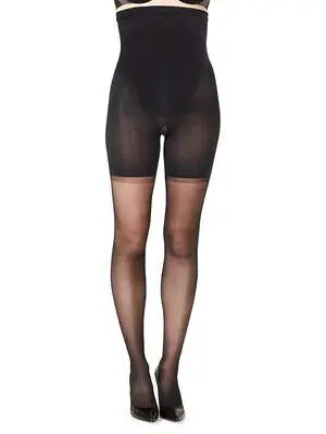 Spanx High-waist Sheer Tights Black