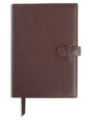 ROYCE NEW YORK Executive Leather Journal Burgundy