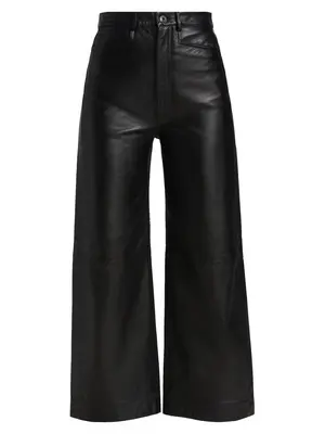 Proenza Schouler White Label Lightweight Leather Culottes