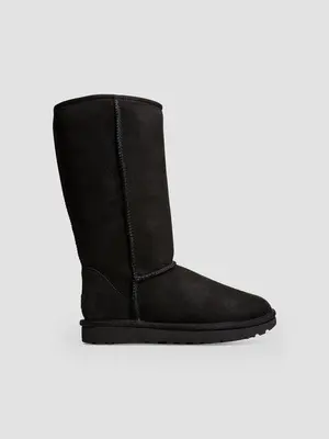 UGG S Classic Tall Ii Shearling-lined Suede Boots - Black