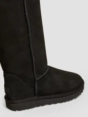 UGG S Classic Tall Ii Shearling-lined Suede Boots - Black